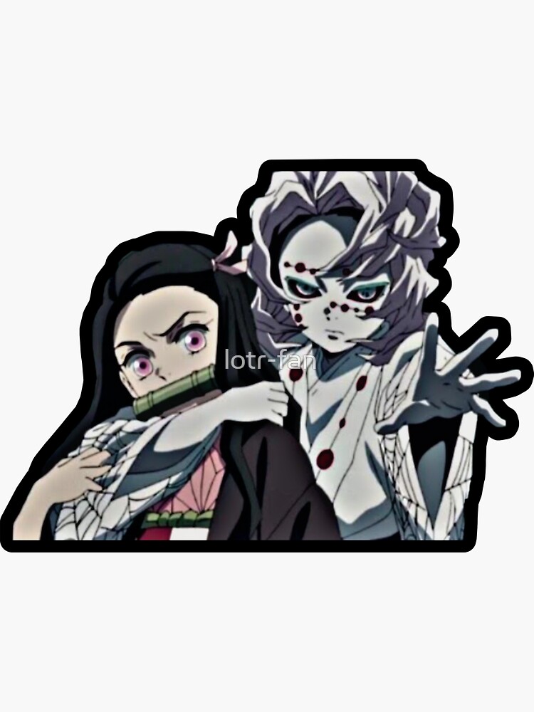"Rui Holding Nezuko ~ Demon Slayer" Sticker for Sale by lotr-fan ...
