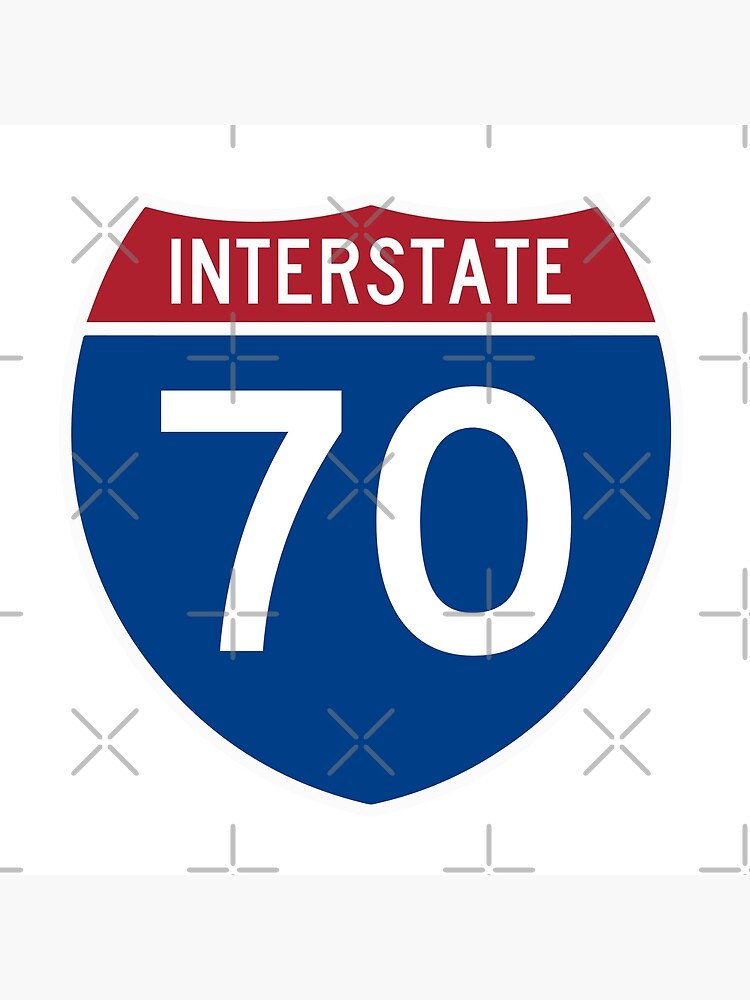 Lámina artística «Logotipo de la autopista interestatal 70. Camiseta de ...