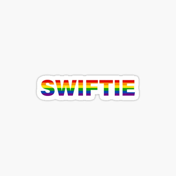 "Swiftie (Rainbow Flag)" Sticker for Sale by taylorswift420 | Redbubble