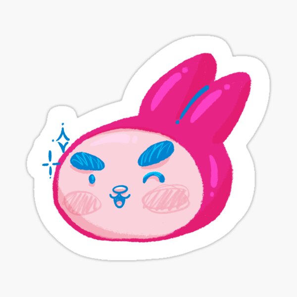 "Bunny – Wink" Sticker for Sale by dan-ioannou | Redbubble
