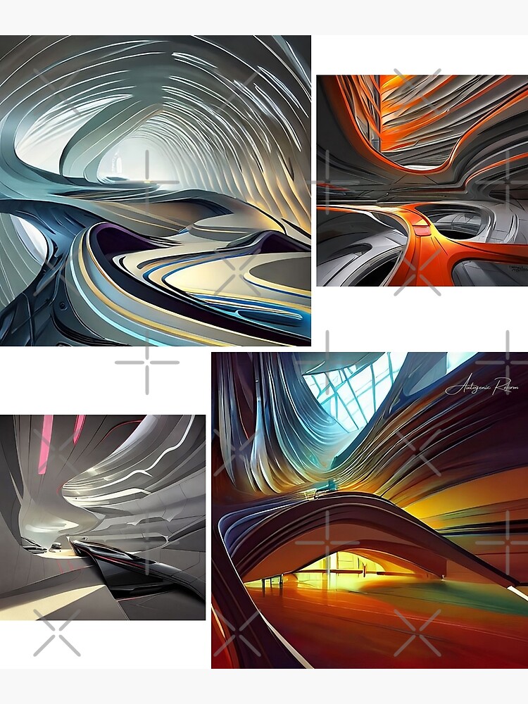 "Abstract art, Parametric Architecture" Poster for Sale by ...