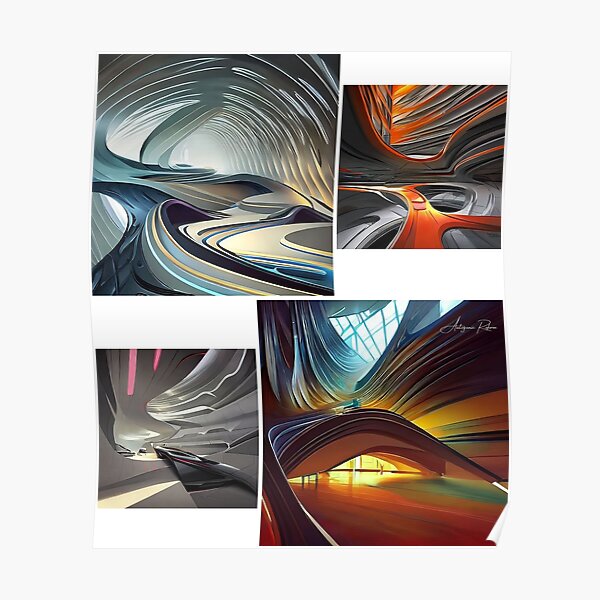 "Abstract art, Parametric Architecture" Poster for Sale by ...