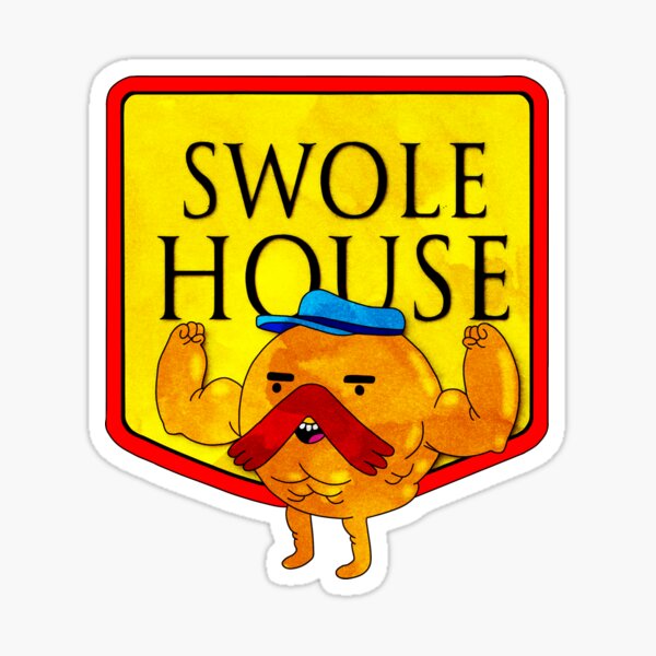 "Swole House" Sticker for Sale by mikaylart | Redbubble