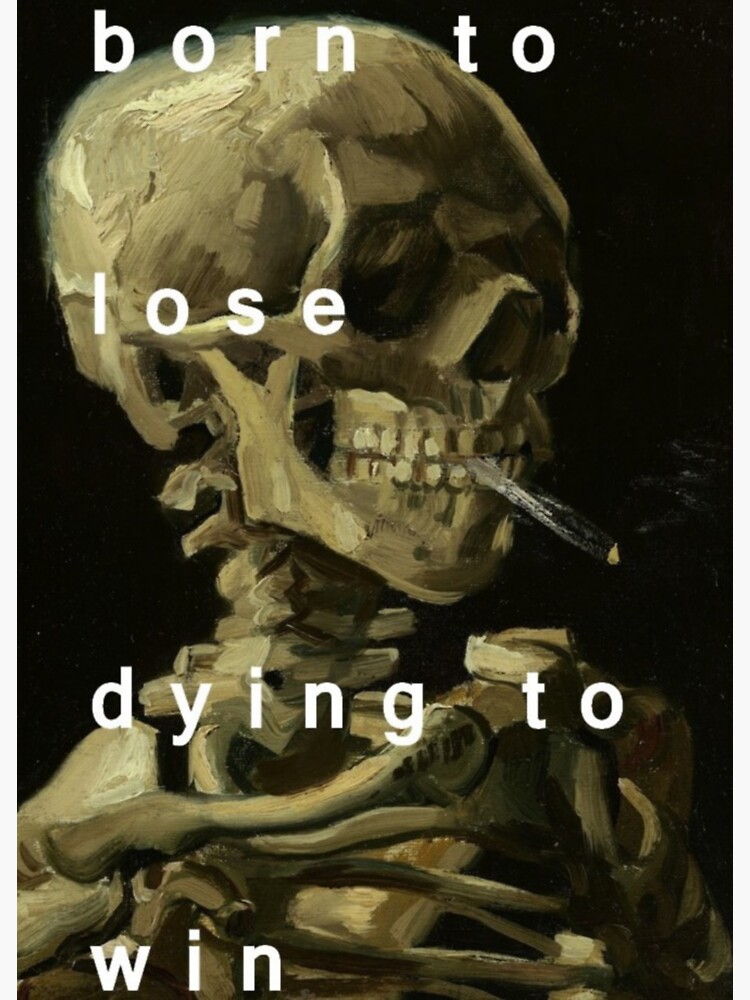 "Van Gogh smoking skull" Sticker by Melavida | Redbubble