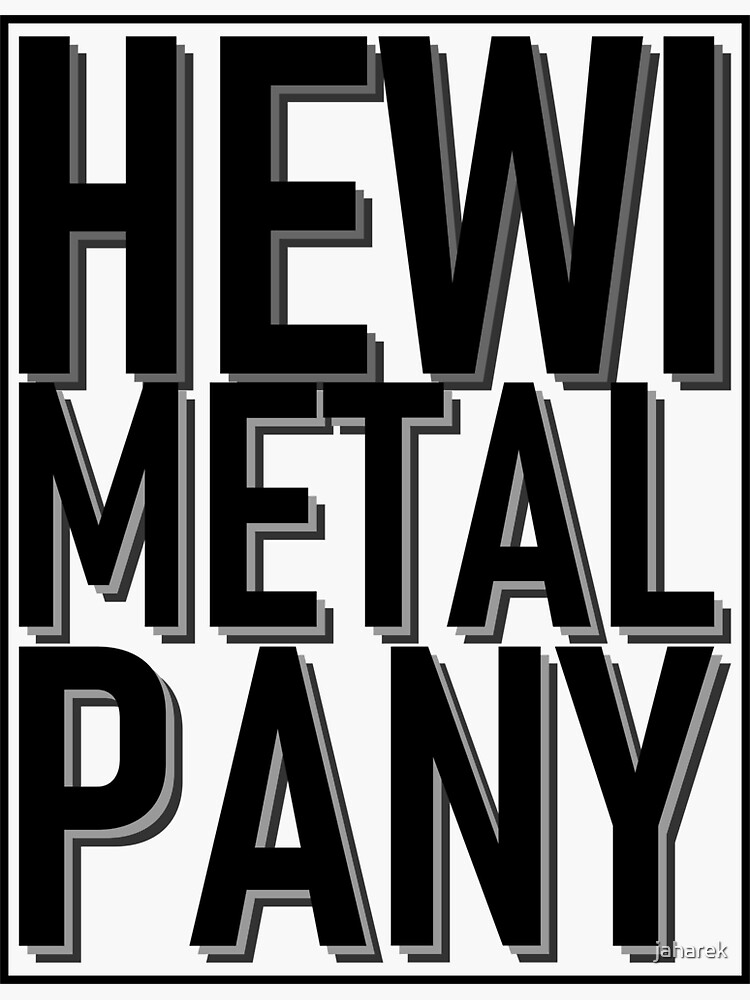 "Heavy metal rules" Sticker for Sale by jaharek | Redbubble