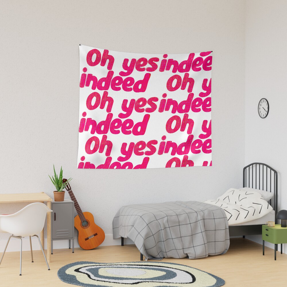 "OH YES INDEED retro lettering graphic." Poster for Sale by ...