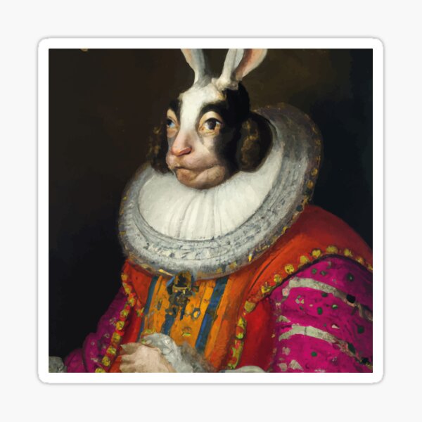 "KING OF ROBANIA" Sticker for Sale by PetyAnimals | Redbubble