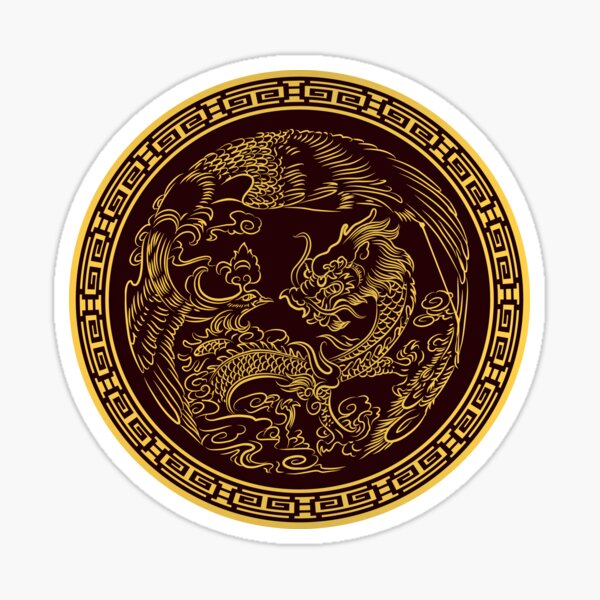 "Tradicional chinese Dragon" Sticker for Sale by chromedesign | Redbubble