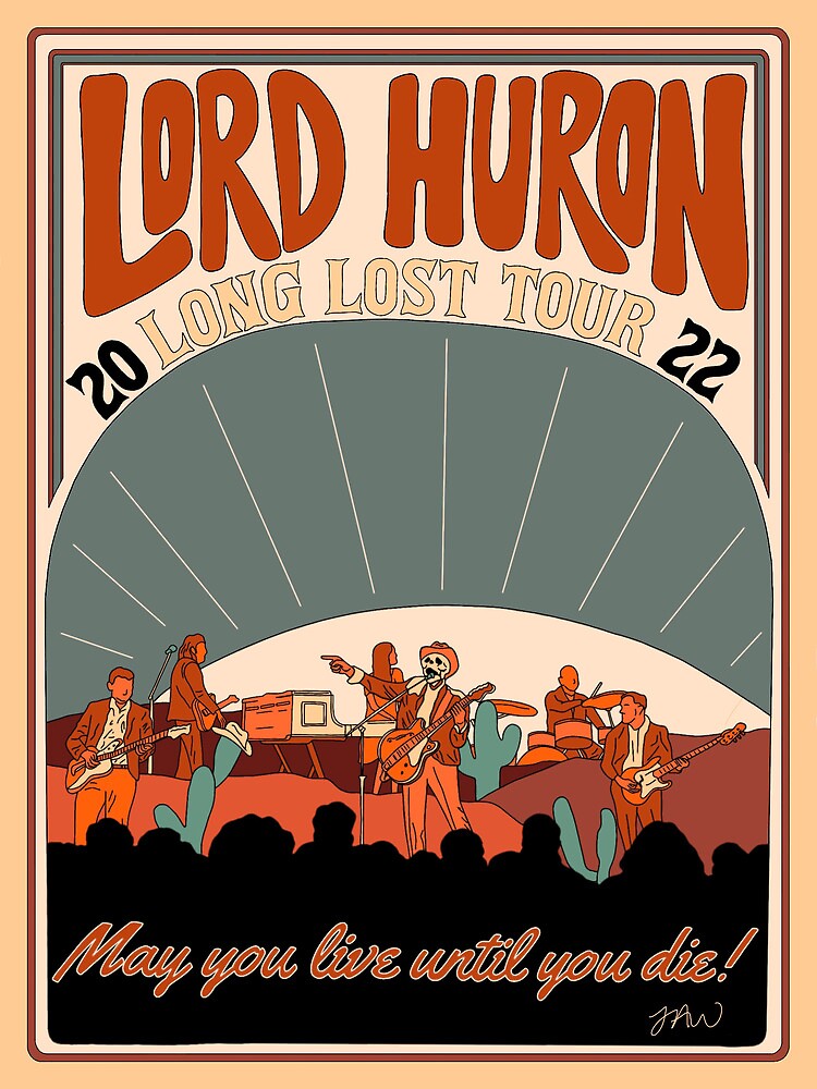 "Lord Huron Long Lost Tour Concert Poster" Photographic Print for Sale ...