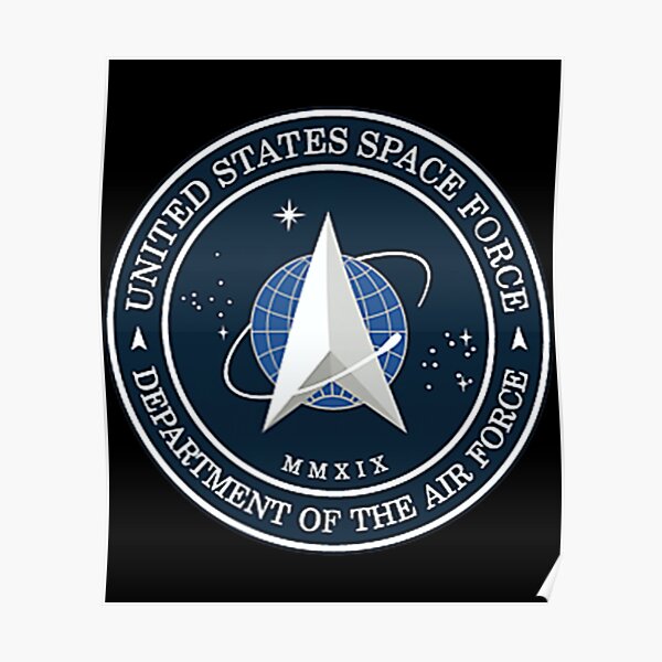 Póster «Logotipo de la Fuerza Espacial USSF Astronauta Militar Fuerza ...