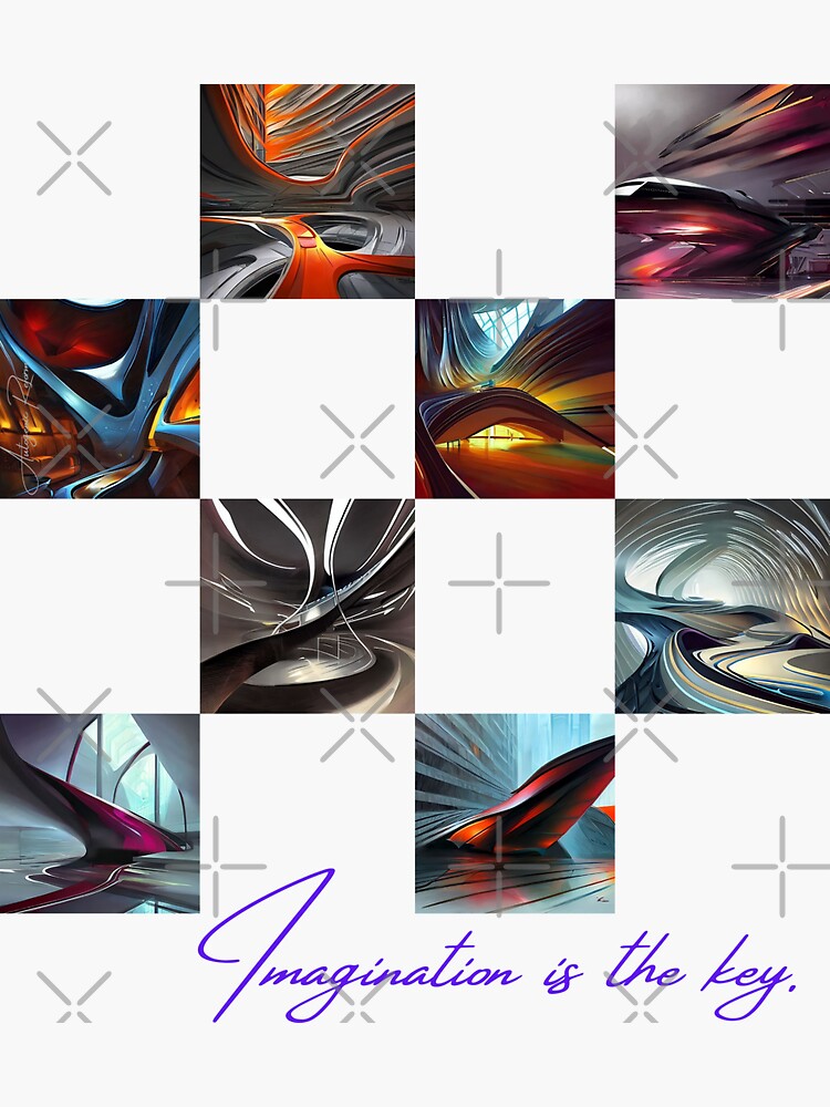 "Abstract Art, Parametric Architecture, Architecture" Sticker for Sale ...