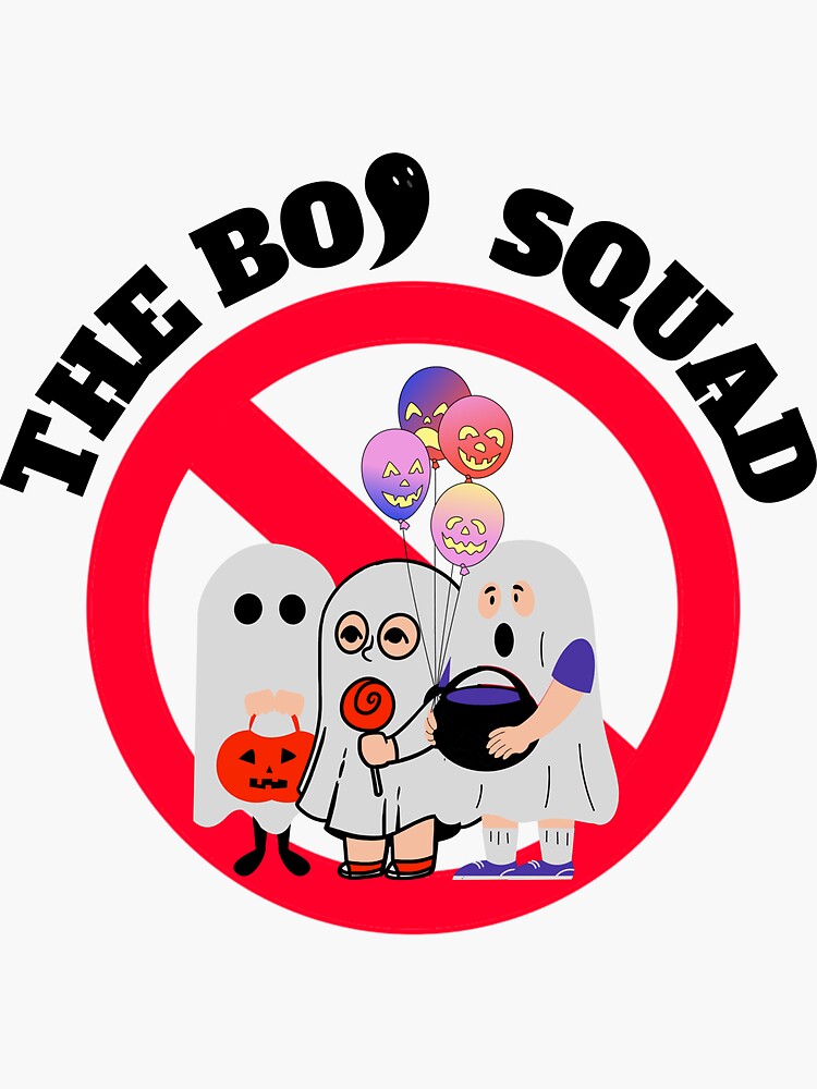 "halloween BOO squad family team" Sticker for Sale by kokiiitest ...