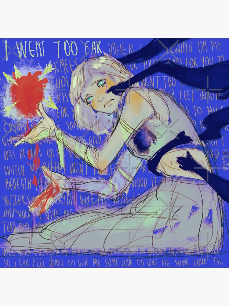 "I went too far" Sticker for Sale by Skyloftwings | Redbubble