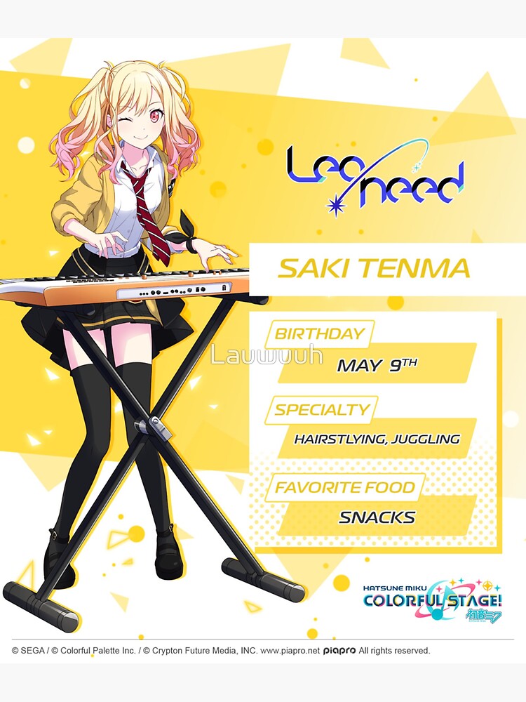 "Saki Tenma" Sticker for Sale by Lauwuuh | Redbubble