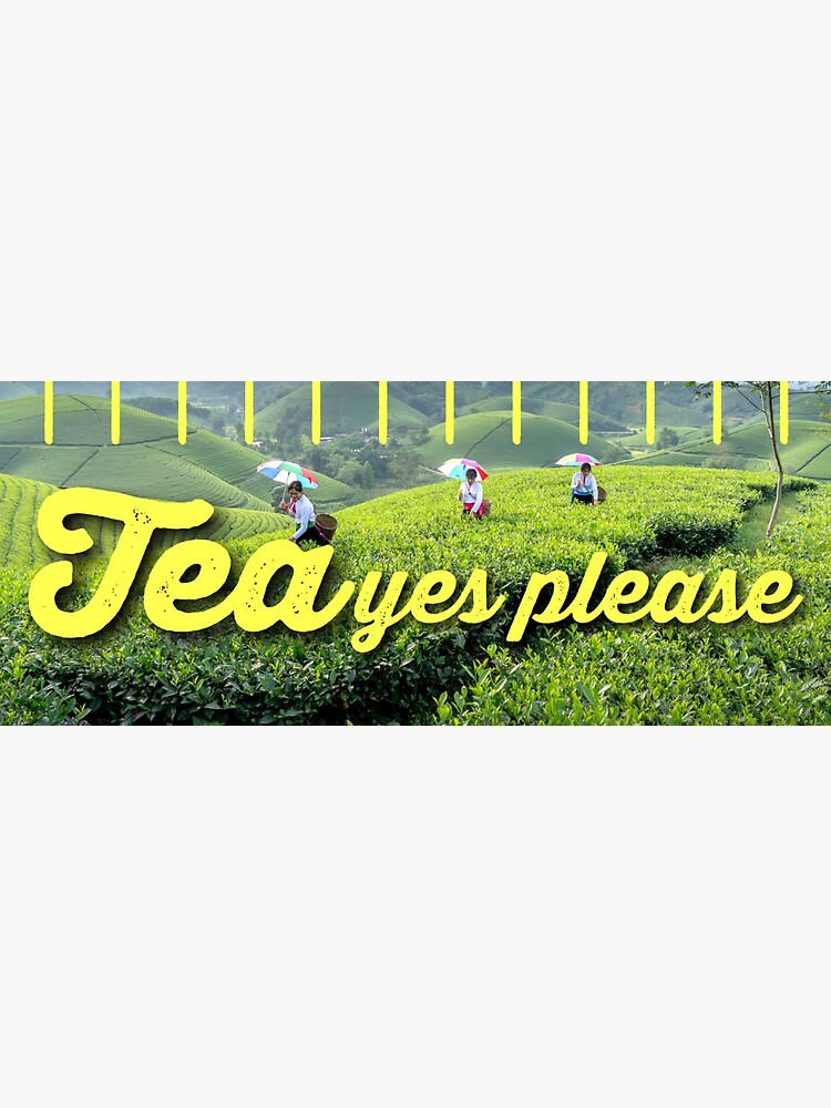 "Tea yes please" Sticker for Sale by hoxtonboy | Redbubble