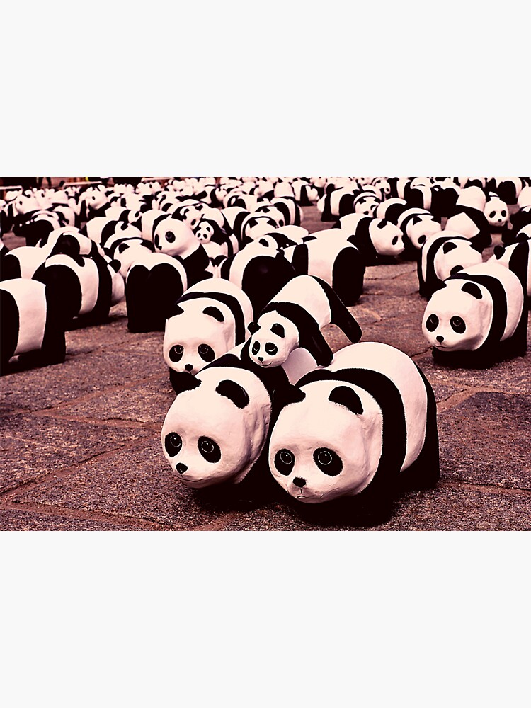 " Pandas Power v2" Sticker for Sale by bestdigital07 | Redbubble