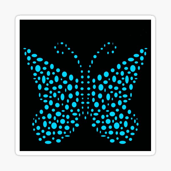 "Butterfly symbol 018" Sticker for Sale by Mai8 | Redbubble