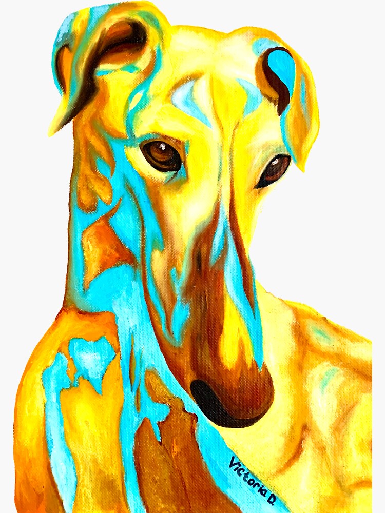 "Noble dog " Sticker for Sale by VikaArt | Redbubble