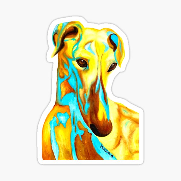 "Noble dog " Sticker for Sale by VikaArt | Redbubble