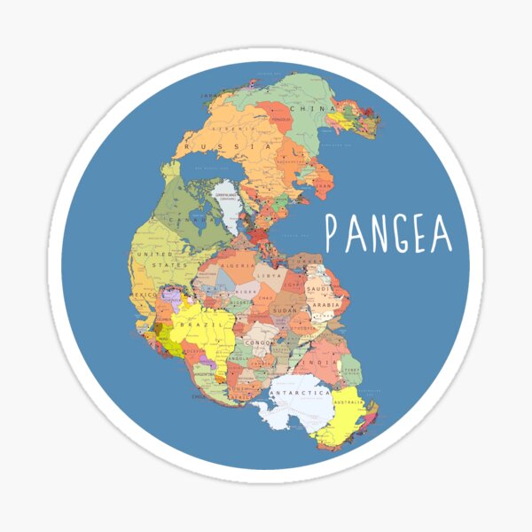 Pangea Stickers | Redbubble