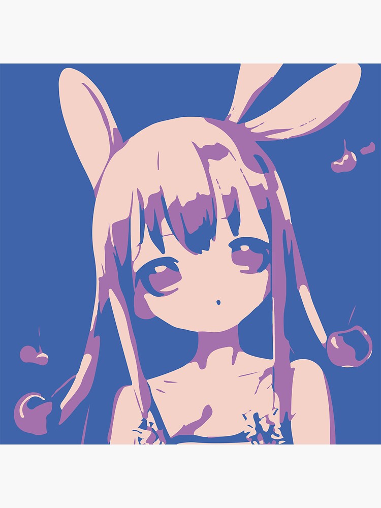 "cute kawaii anime girl Hana ( ‿ )" Sticker for Sale by Teemso | Redbubble
