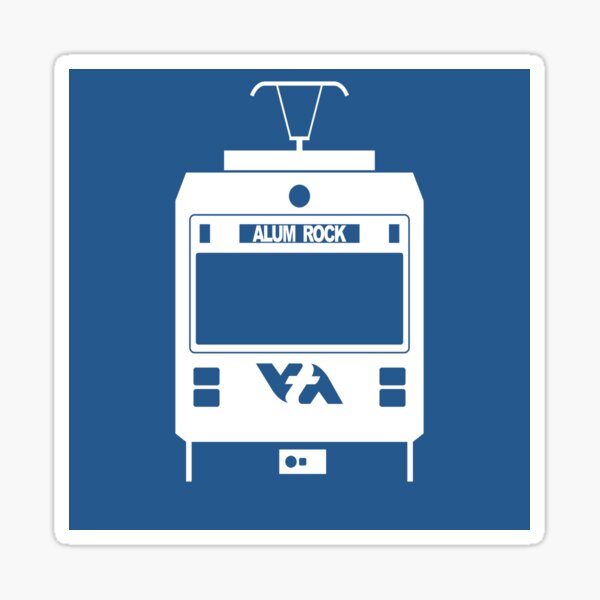 "VTA Light Rail Tram" Sticker for Sale by 43masonic | Redbubble