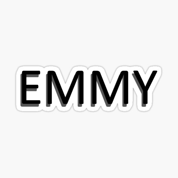 "Emmy the Great Minimalist - Black" Sticker for Sale by trudelstrudel ...
