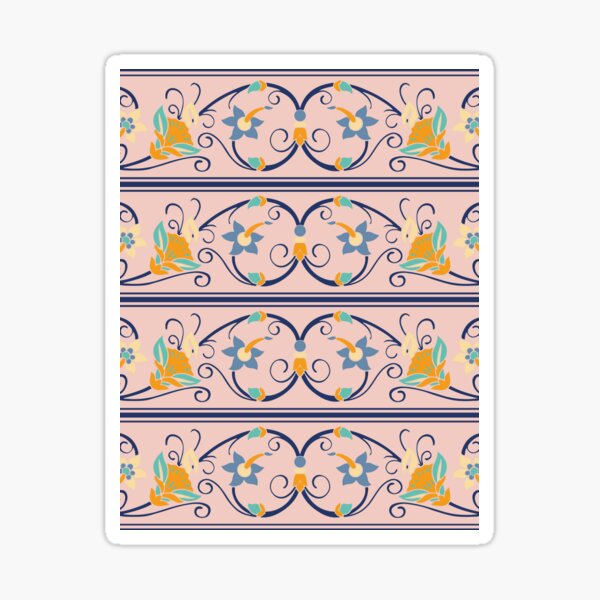 "Traditional patterns" Sticker for Sale by MYWMC | Redbubble