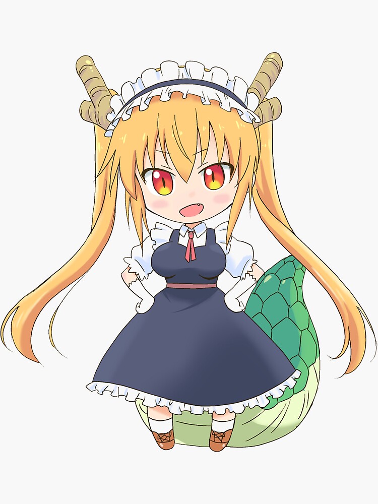 "Chibi Tohru Dragon Maid" Sticker by Lotatabo | Redbubble
