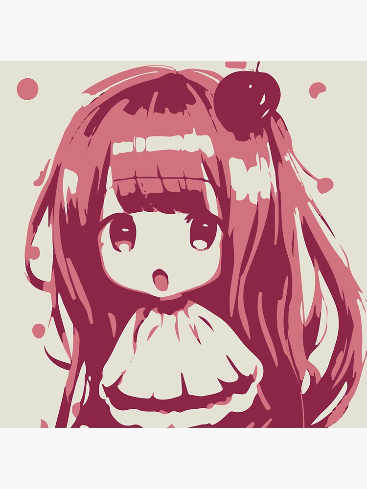 "cute kawaii anime girl Aya ( ‿ )" Sticker for Sale by Teemso | Redbubble