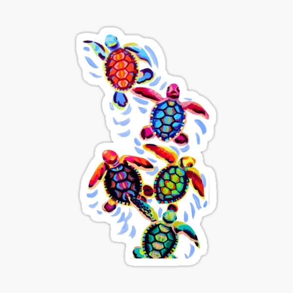 "Watercolor Sea Turtles" Sticker for Sale by Animster | Redbubble