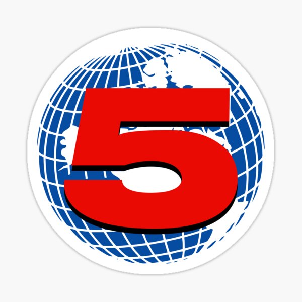 "Channel 5 Merch Channel Five Logo" Sticker for Sale by AfafShopy ...