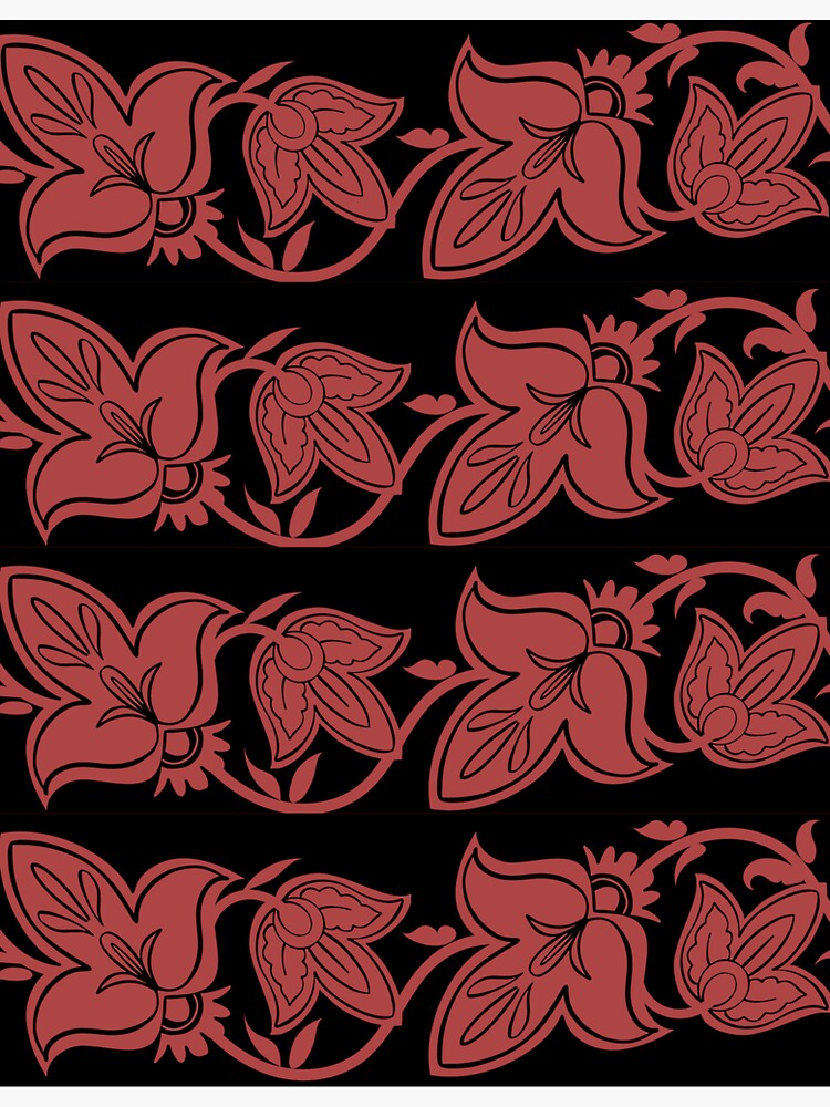 "Traditional patterns" Sticker for Sale by MYWMC | Redbubble