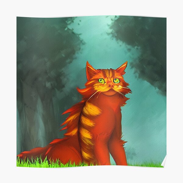 "Warrior Cat Firestar Into the Wild" Poster for Sale by ApexArtz ...
