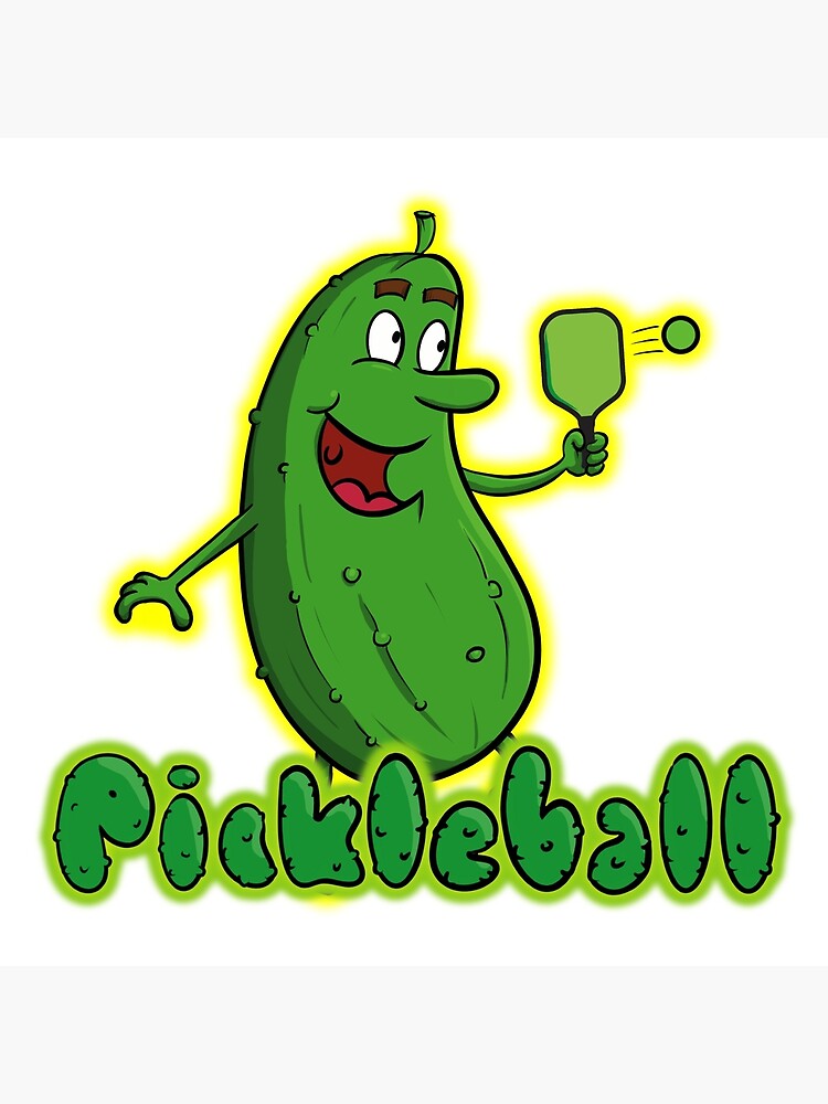 "Funny pickle playing pickleball" Poster for Sale by Jarek-Design ...