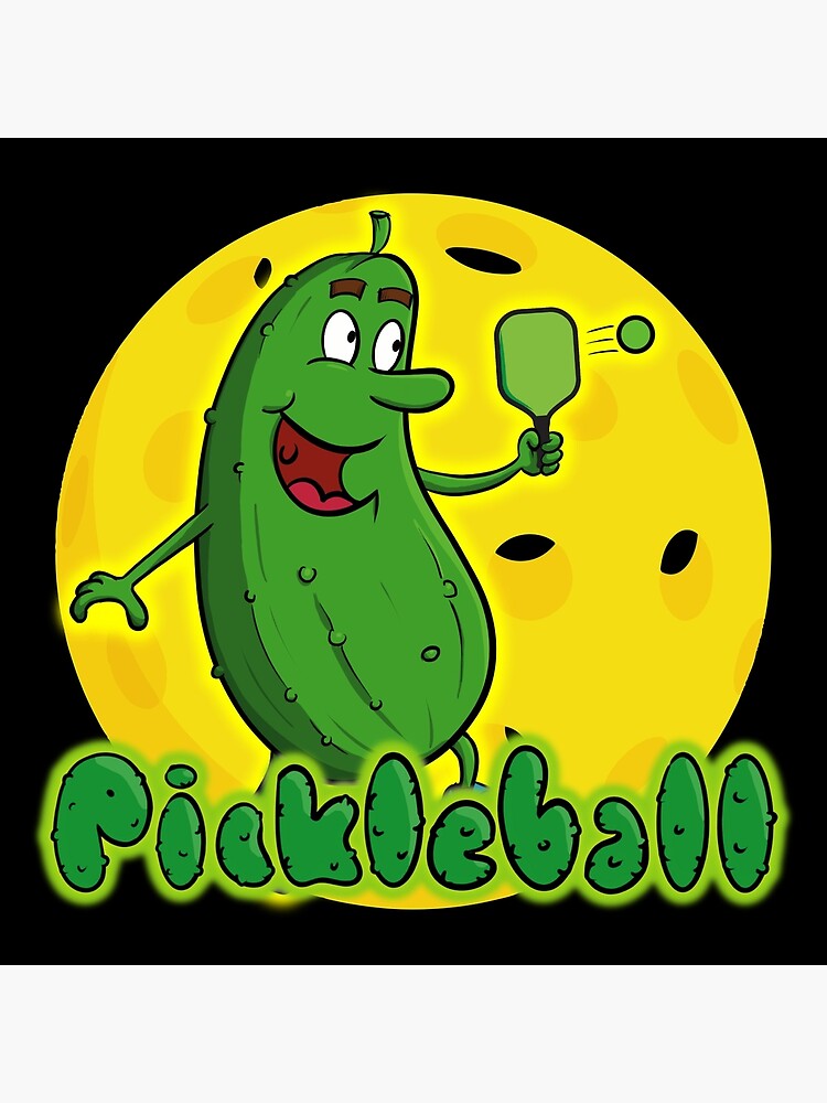 "Funny pickle playing pickleball" Poster for Sale by Jarek-Design ...