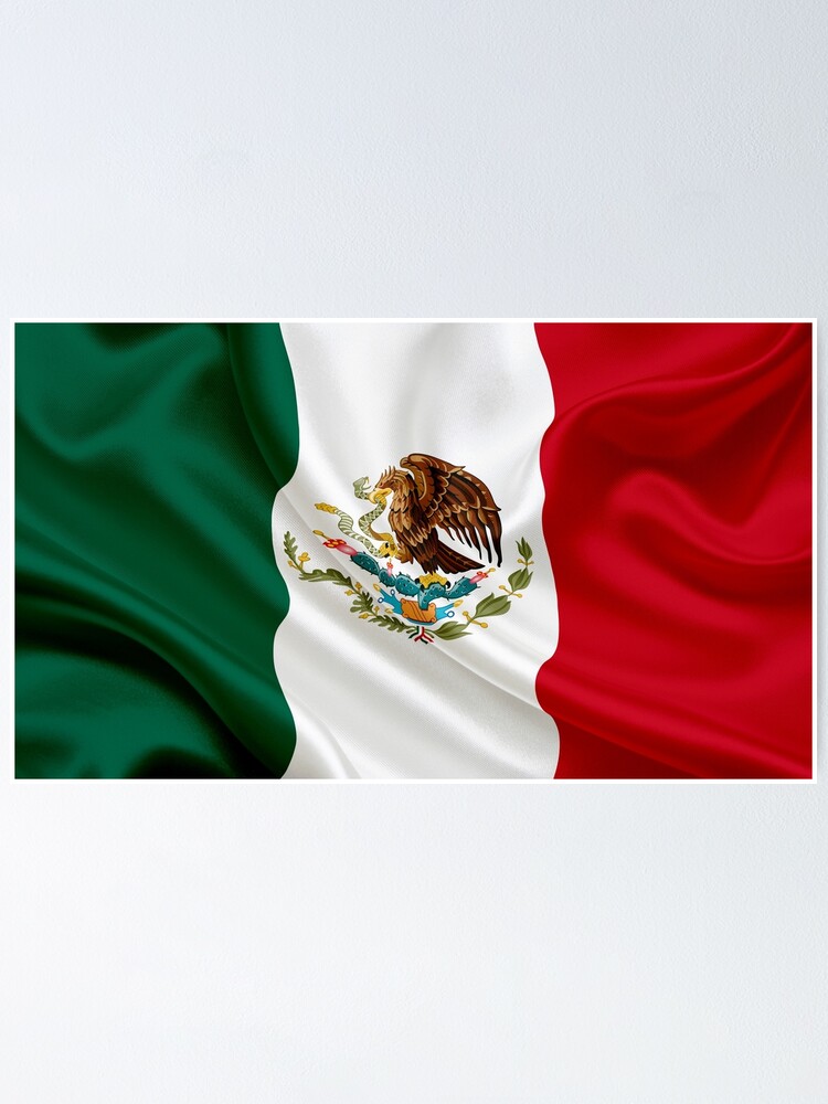 Póster «México ondeando la bandera nacional mexicana» de ...