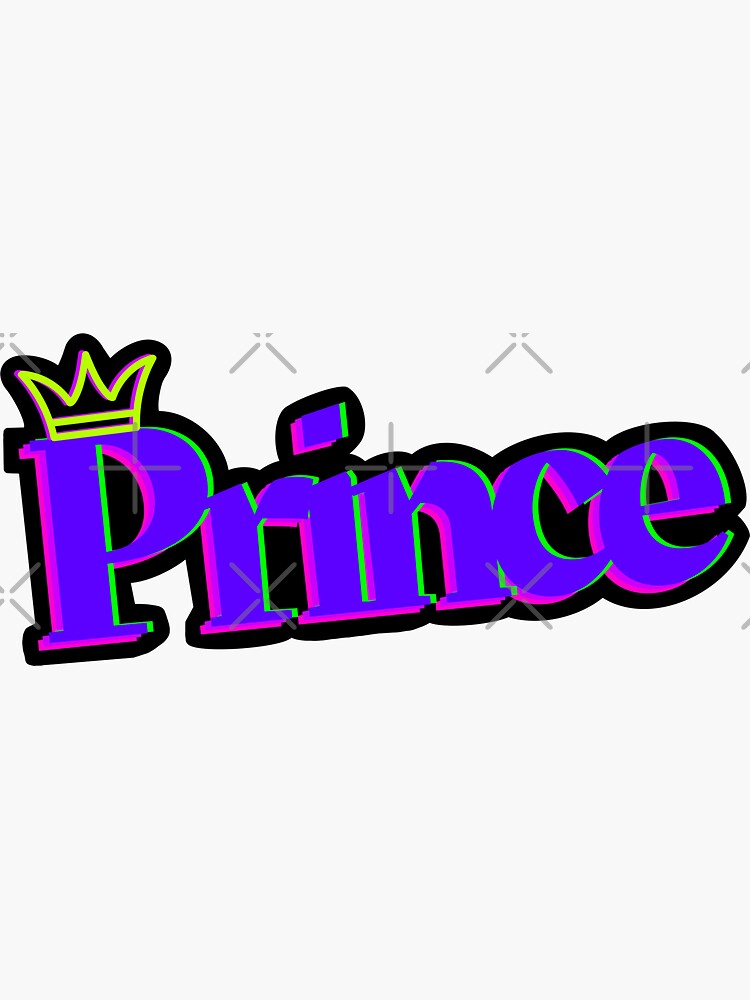 "Neon Royal Family Group Series - Prince" Sticker for Sale by ...