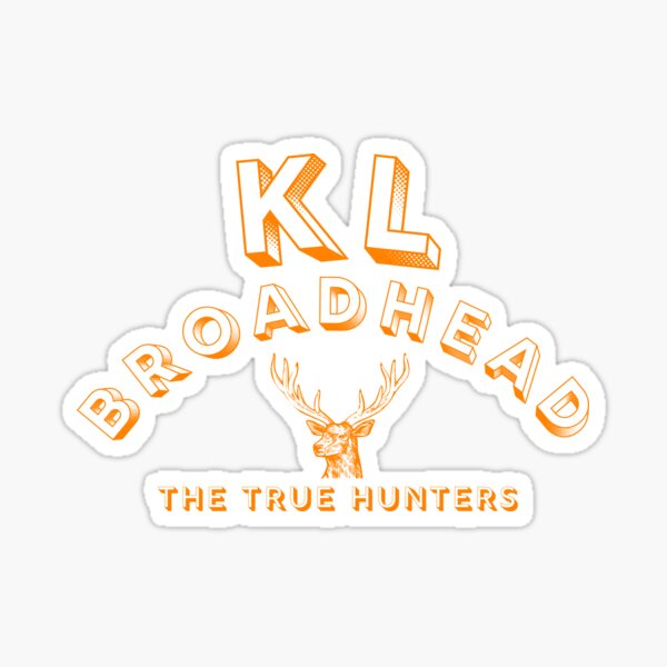 "KL Broadhead, Hunting" Sticker for Sale by BoujeeWorks | Redbubble