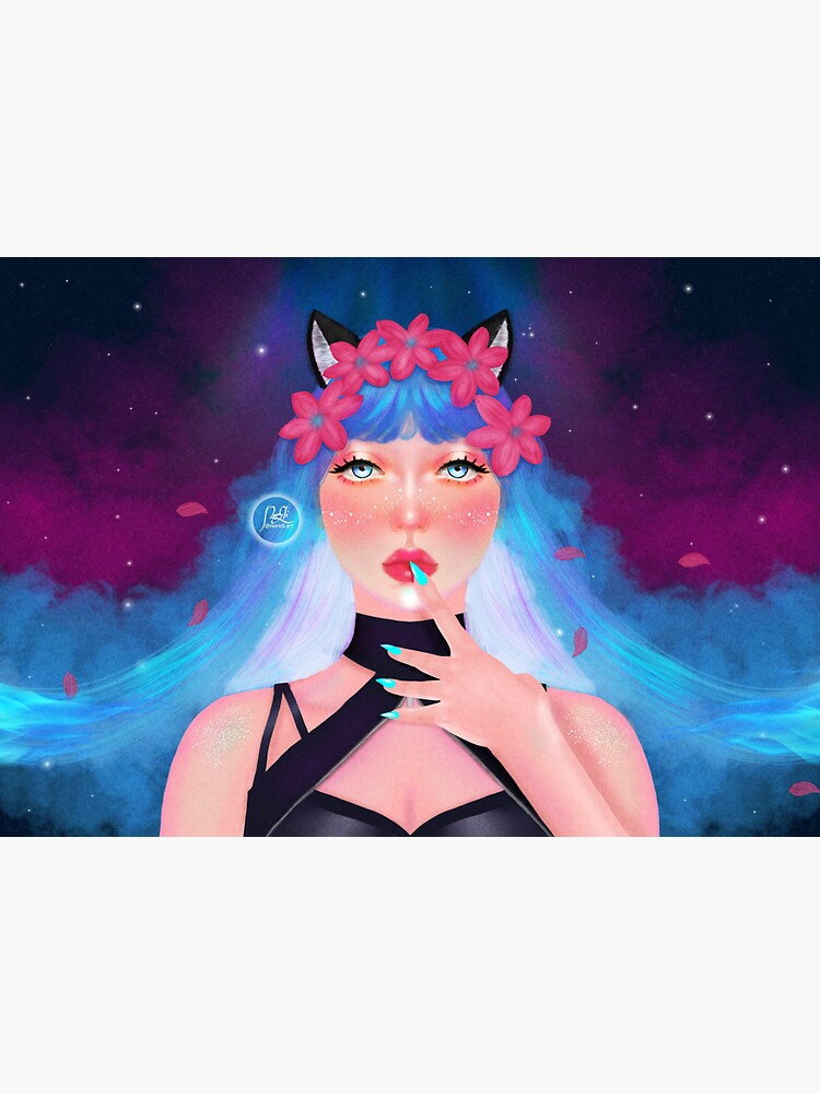 "Pretty fake cat" Sticker for Sale by nor-eli | Redbubble