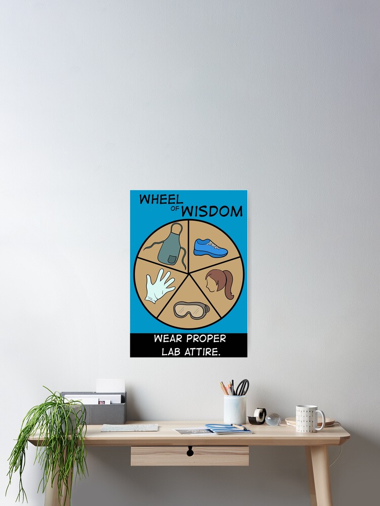 "Lab Safety Poster #3 - Wear Proper Lab Attire" Poster for Sale by ...