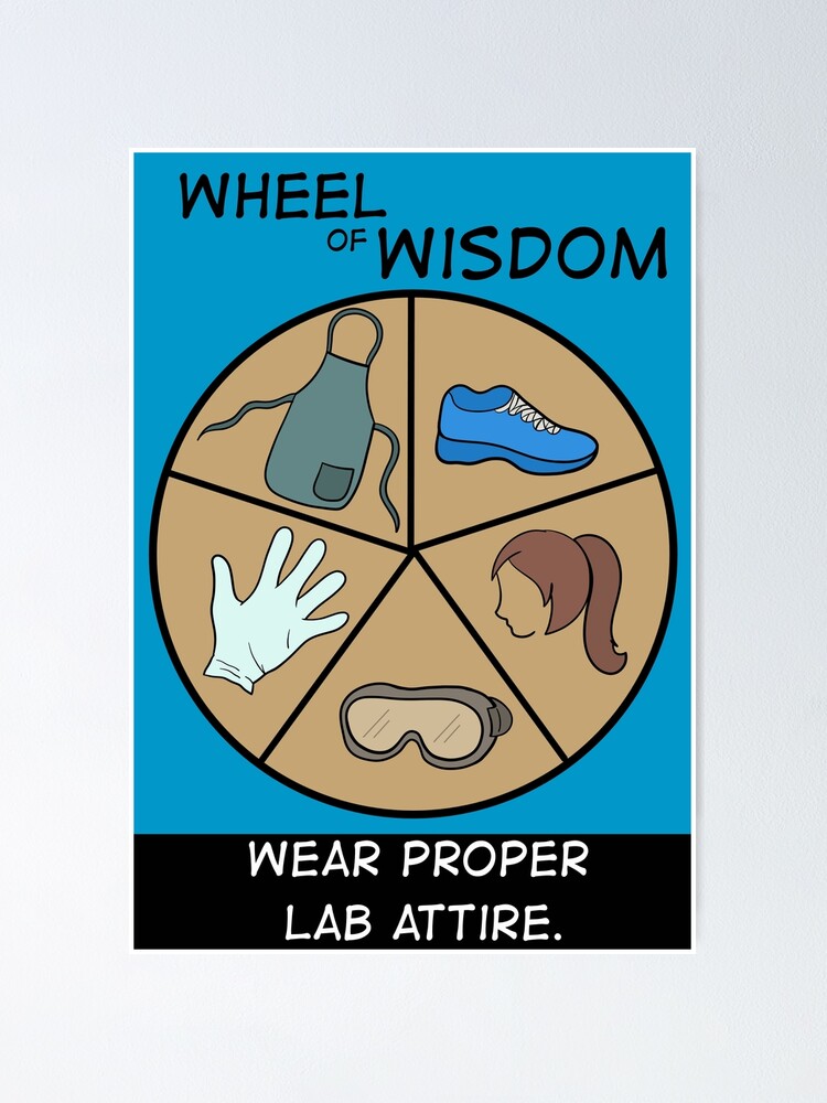 "Lab Safety Poster #3 - Wear Proper Lab Attire" Poster for Sale by ...