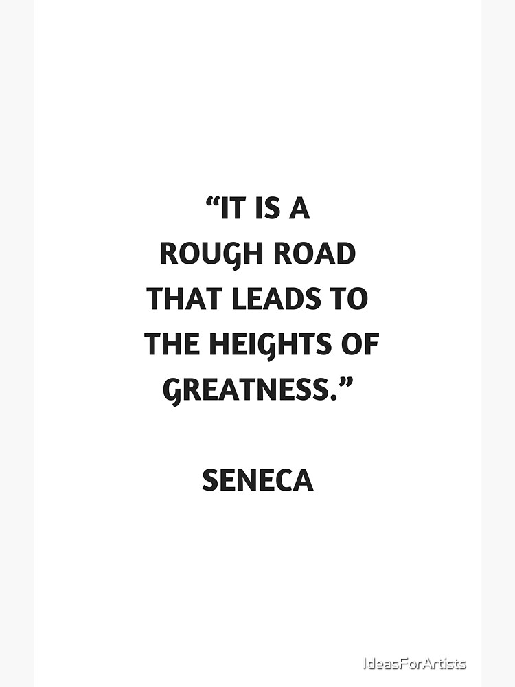 "Stoicism Quote - Seneca on Greatness " Sticker by IdeasForArtists ...