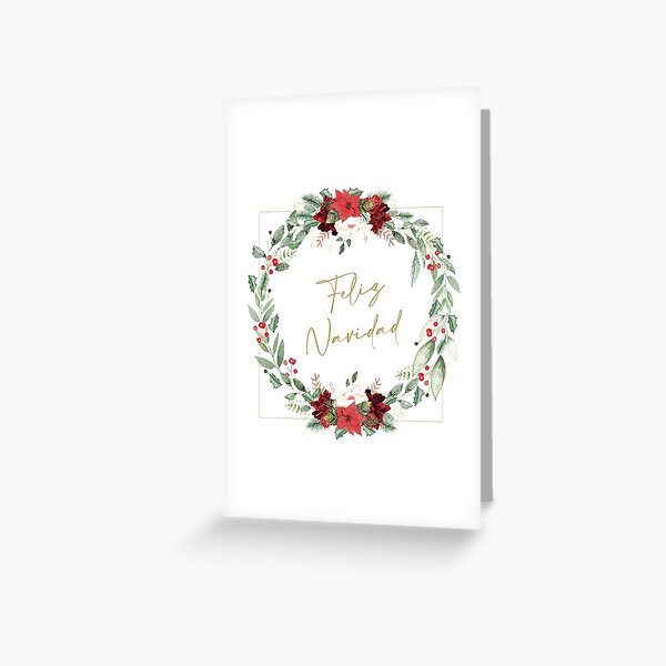 "Feliz Navidad Crown" Greeting Card for Sale by latiendadearyam | Redbubble
