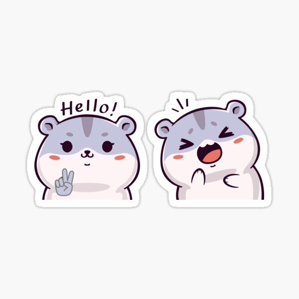 "Peace Sign And Screaming Hamster" Sticker for Sale by de-signsforyou ...