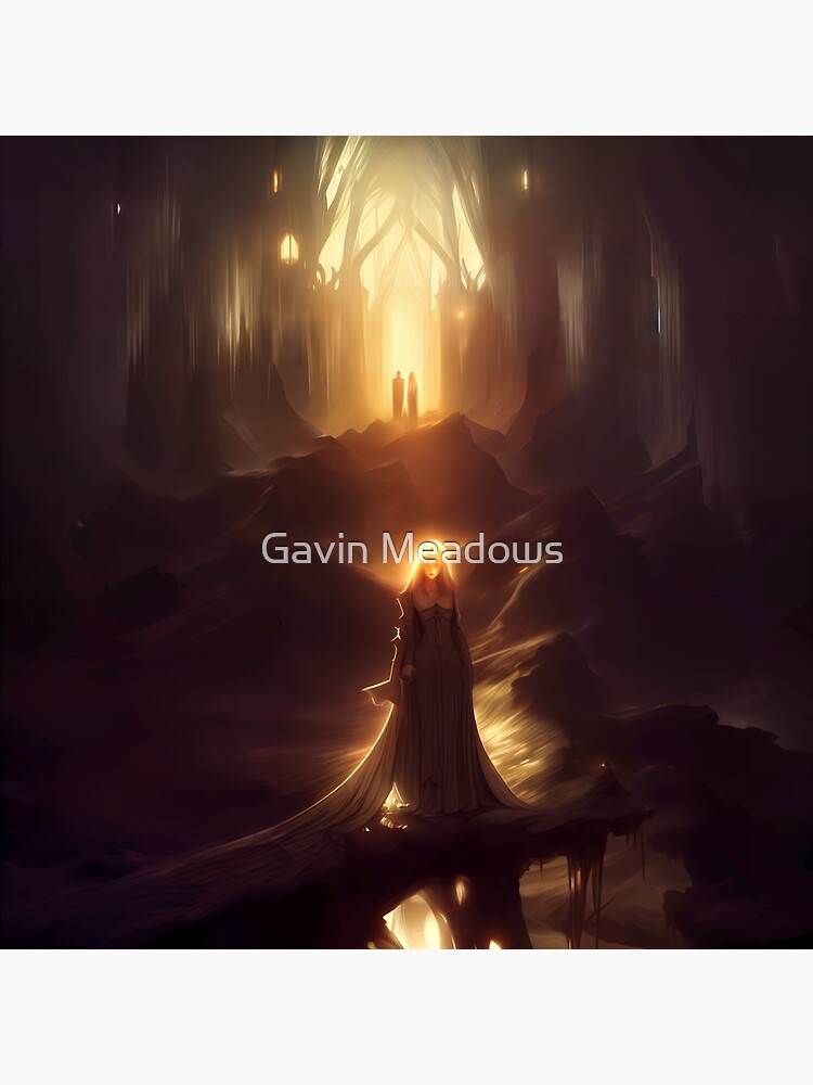 "Ascending the mountain cavern" Poster for Sale by Gavin-Meadows | Redbubble