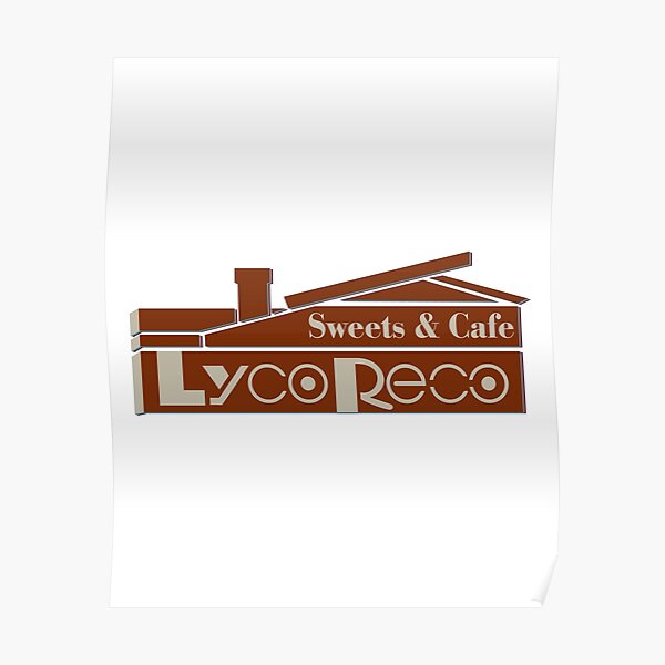 "Lycoris Recoil Lyco Reco Sweets and Cafe Cappuccino" Poster for Sale ...