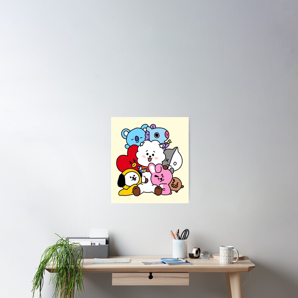 "bt21 characters" Poster for Sale by Afakib6 | Redbubble