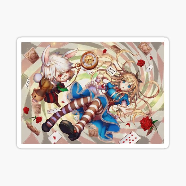 "Down the rabbit hole" Sticker for Sale by ArtisticKingdom | Redbubble