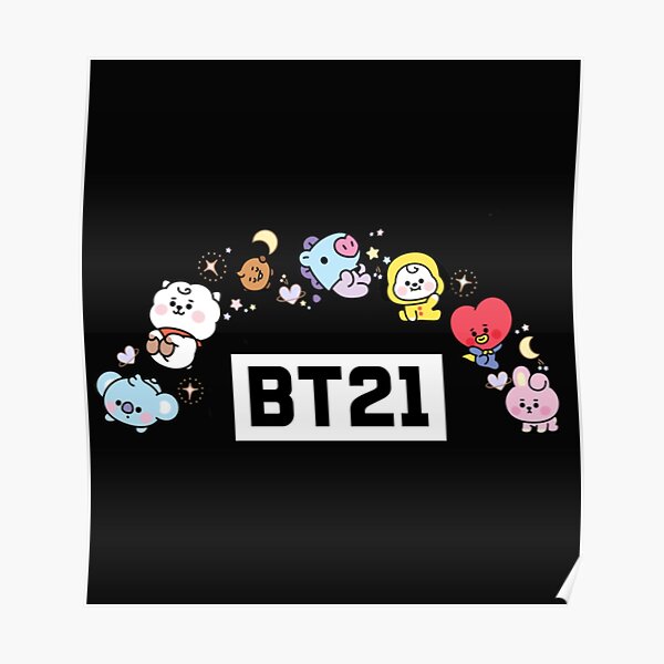 "bt21 characters" Poster for Sale by Afakib6 | Redbubble